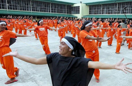 Filipino Inmates Perform Algorithm March Exercisedance Editorial Stock ...