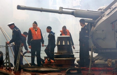 Russian Sailors Missile Boat Prepare Depart Editorial Stock Photo ...