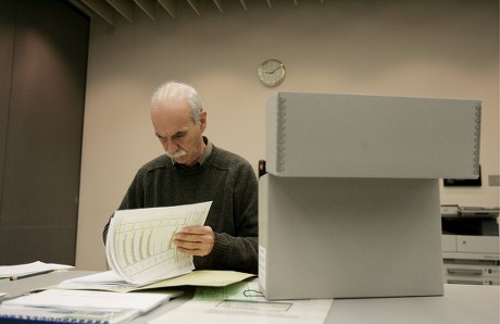 Researcher Looks Through Documents Newly Released Editorial Stock Photo ...