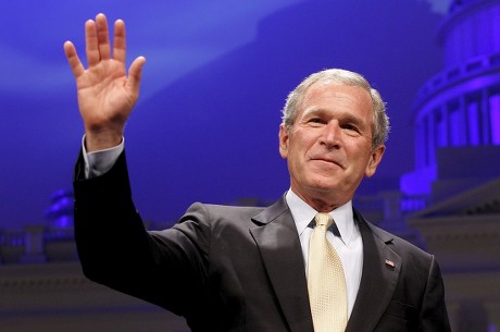 Us President George W Bush Speaks Editorial Stock Photo - Stock Image ...