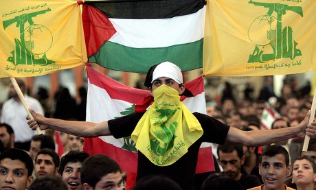Hezbollah Masked Young Man Hold Hezbollah Editorial Stock Photo - Stock ...