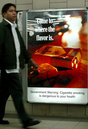 Filipino Walks Past Cigarette Advertisement Underground Editorial Stock ...