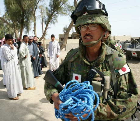 Japanese Soldiers During Their Patrol Samawa Editorial Stock Photo ...