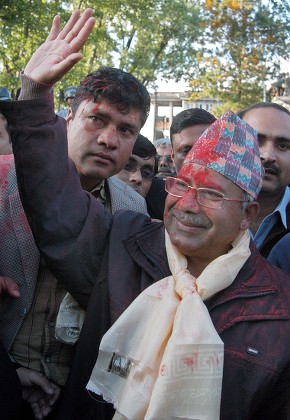 Madhav Kumar Nepal General Secretary Nepal Editorial Stock Photo ...