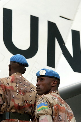 Rwandan Soldiers Board U N Plane Editorial Stock Photo - Stock Image ...