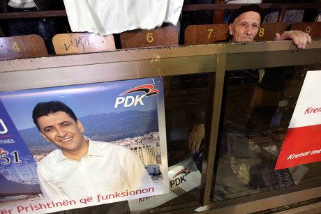 Supporter Democratic Party Kosova Pdk Attends Editorial Stock Photo ...