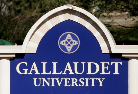 Sign Seen Gallaudet University Washington Dc Editorial Stock Photo ...