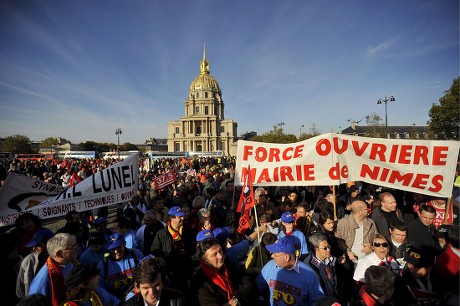 Thousands Protestors Join March Defence National Editorial Stock Photo ...