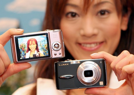 Model Displays Panasonics New 6megapixel Digital Editorial Stock Photo ...