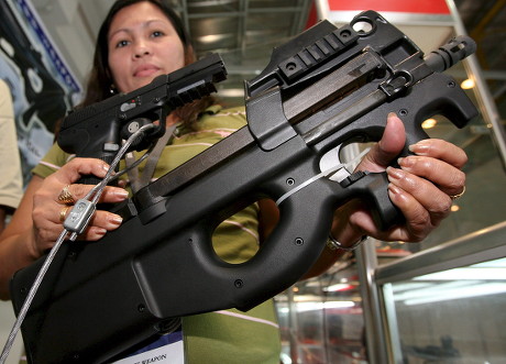 Filipino Trader Shows Belgian Made P90 Editorial Stock Photo - Stock ...