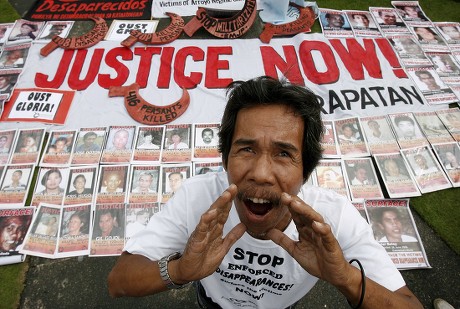 Filipino Protester Shouts Slogans Amidst Pictures Editorial Stock Photo ...