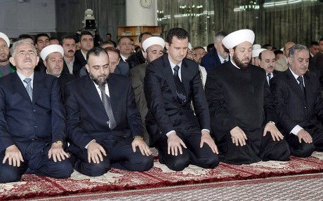 Syrian President Bashar Assad C Syrias Editorial Stock Photo - Stock ...