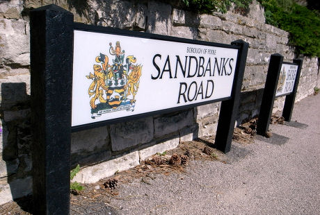 Sandbanks Road Sign Editorial Stock Photo - Stock Image | Shutterstock