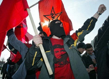 Masked Member Leftist Akm Vanguard Red Editorial Stock Photo - Stock ...