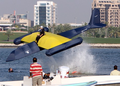 Competitor Takes Plunge Into Dubai Creek Editorial Stock Photo - Stock ...