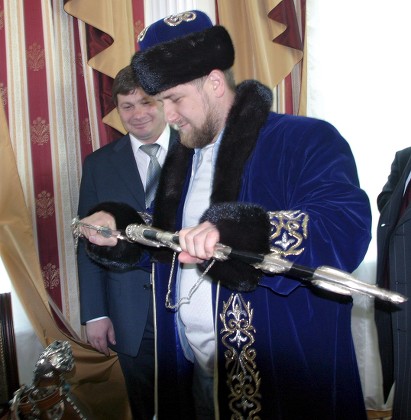 Chechen President Ramzan Kadyrov Receives Saber Editorial Stock Photo ...