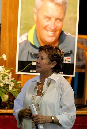 Bob Woolmers Wife Gill Woolmer Walks Editorial Stock Photo - Stock ...