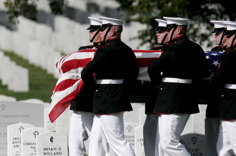 Us Marines Carry Casket Containing Marine Editorial Stock Photo - Stock ...