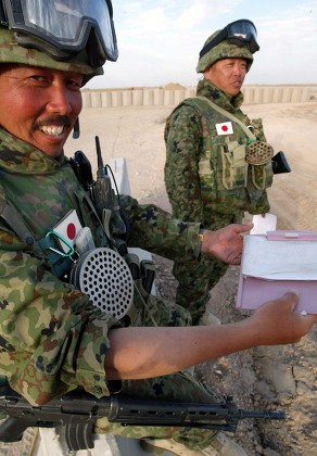 Japanese Troops On Patrol Samawa Iraq Editorial Stock Photo - Stock ...