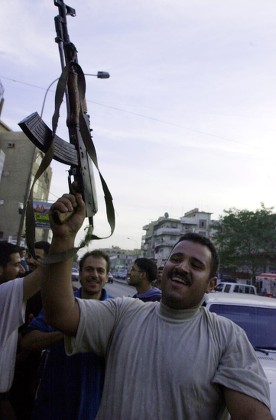 Iraqi Citizen Shoots His Gun Air Editorial Stock Photo - Stock Image ...