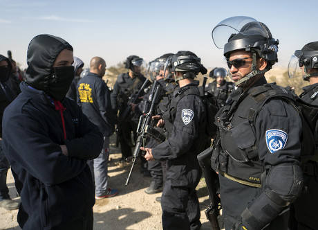 Israeli Riot Police Stand Guard Keeping Editorial Stock Photo - Stock ...