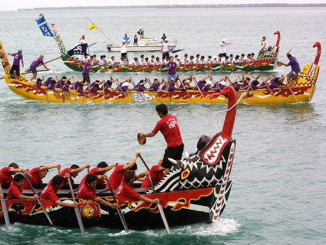 Teams Take Part Dragon Boat Race Editorial Stock Photo - Stock Image ...