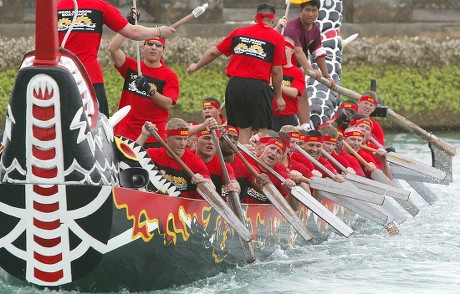 Teams Take Part Dragon Boat Race Editorial Stock Photo - Stock Image ...
