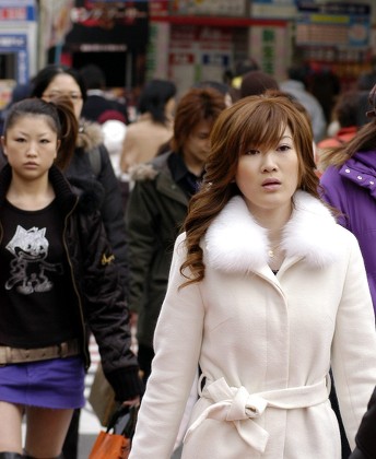 Japanese Young Women Walk Street Shibuya Editorial Stock Photo - Stock ...