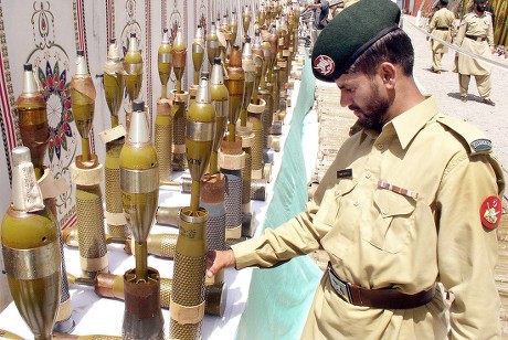 Frontier Corps Fc Officer Inspects Surrendered Editorial Stock Photo ...