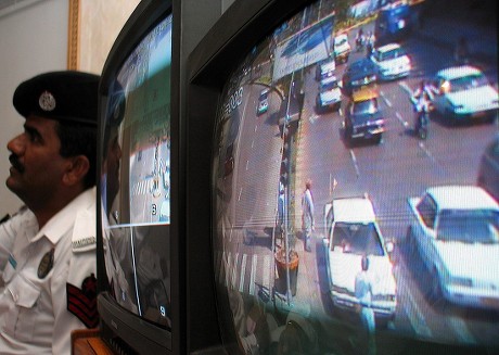 Pakistani Security Official By Monitors Security Editorial Stock Photo ...