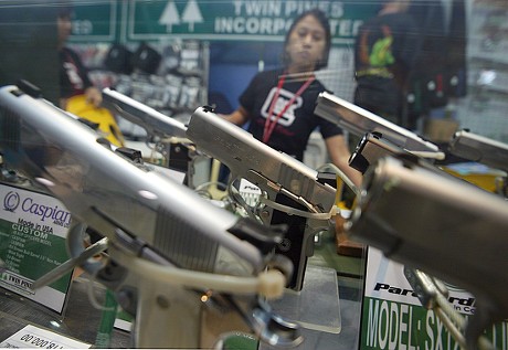 Filipino Sales Representative Stand Infront Gun Editorial Stock Photo ...