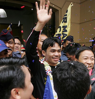 Filipino Boxing Champion Manny Paquiao Wave Editorial Stock Photo ...