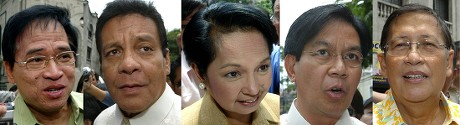 Combination Photo Shows Candidates Philippine Presidential Editorial ...