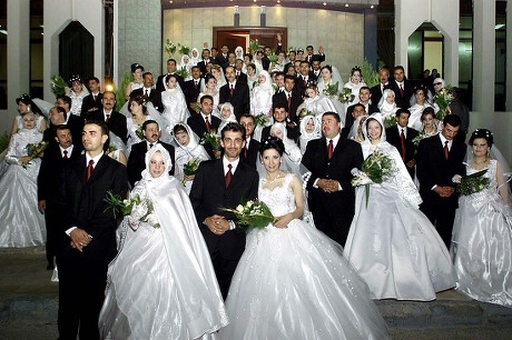Thirtysix Syrian Couples Tied Knot Mass Editorial Stock Photo - Stock ...