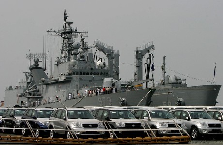 Republic Korea Navy Warships Yangmanchoon Daecheong Editorial Stock ...