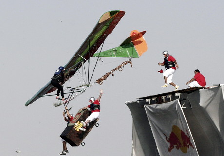 Contestants Launch Their Vehicle Off Takeoff Editorial Stock Photo ...