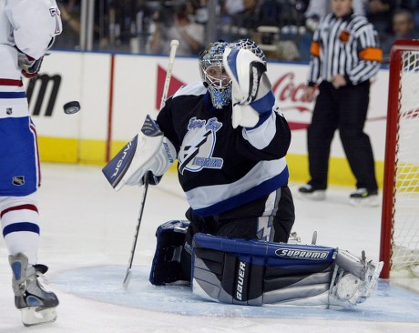Tampa Bay Lightning Goalie Nikolai Khabibulin Editorial Stock Photo ...
