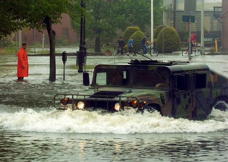 National Guard Humvee Makes Way Through Editorial Stock Photo - Stock ...