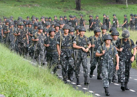 Filipino Marines Parade During Inspection On Editorial Stock Photo ...