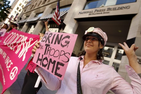 Samantha Miller Code Pink Protests Outside Editorial Stock Photo ...