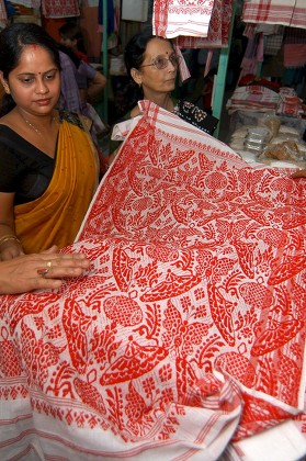 Indian People Buy Traditional Assamese Gamocha Editorial Stock Photo ...
