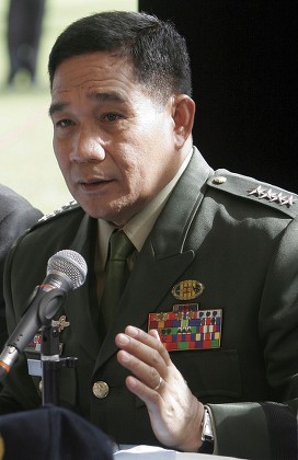 Philippine Armed Forces Chiefofstaff General Hermogenes Editorial Stock ...