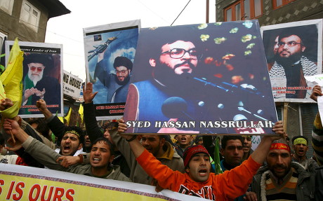 Kashmiri Shia Mulsims Shout Anti Israel Editorial Stock Photo - Stock ...