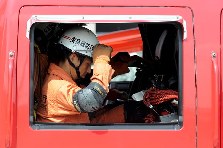 Japanese Crew Member Tokyo Fire Departments Editorial Stock Photo ...