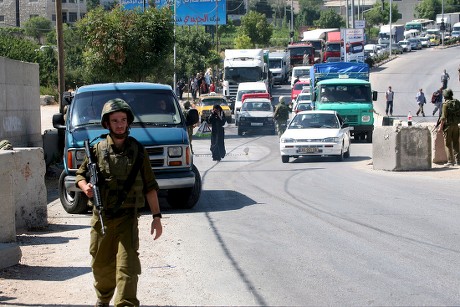 Israeli Soldiers Manning Checkpoint Complete Spiked Editorial Stock ...