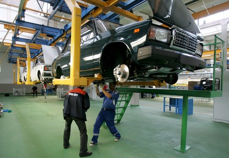 Chechen Workers Assembly Department Chechen Auto Editorial Stock Photo ...