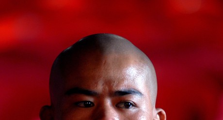 Buddhist Monk Sits During Inauguration Ceremony Editorial Stock Photo ...