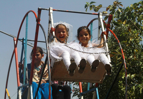 Afghan Children Enjoy Ride On Carousel Editorial Stock Photo - Stock ...