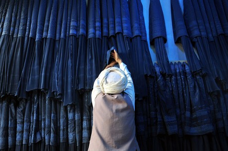 Afghan Man Sells Traditional Burqa Shop Editorial Stock Photo - Stock ...