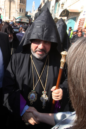 Archbishop Nourhan Manougian 97th Patriarch Armenian Editorial Stock ...